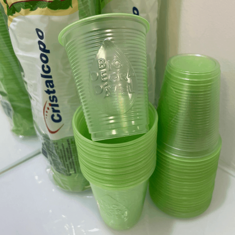 Copo 180ml Translúcido Biodegradável Cristalcopo 2.500 unidades