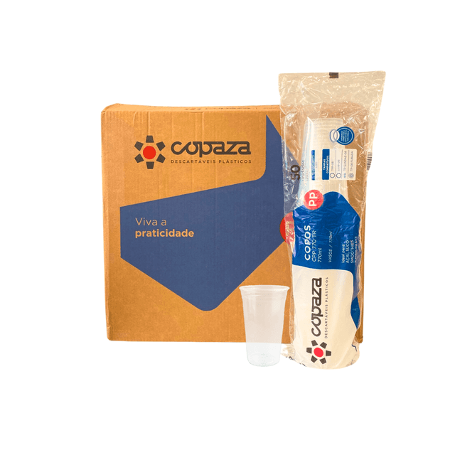 Copo 770ml Copaza Transparente PP 500 unidades
