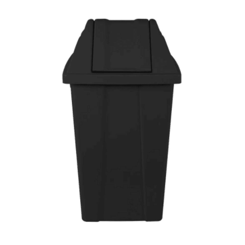 Lixeira 100L Quadrada Preto Basculante JSN Q100P