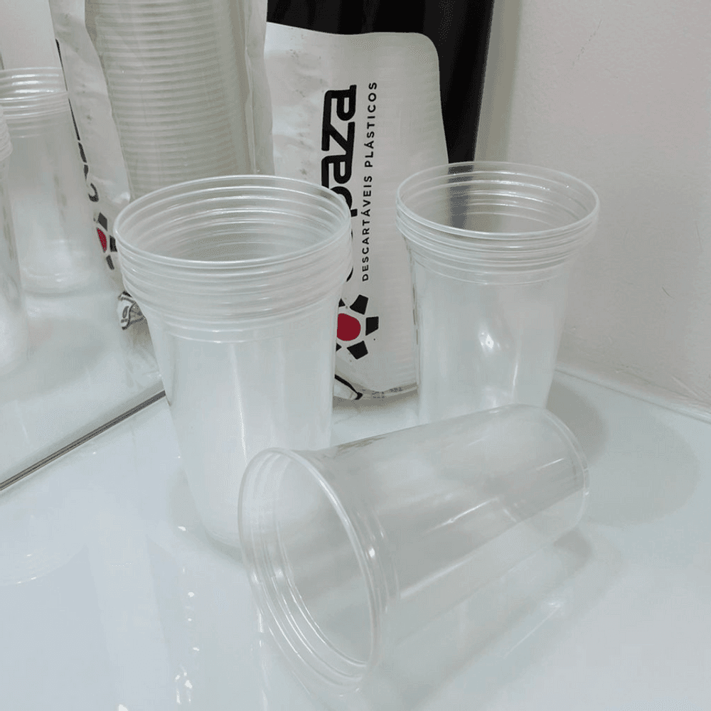 Copo 300ml Translúcido Liso PS Copaza 2.000 unidades