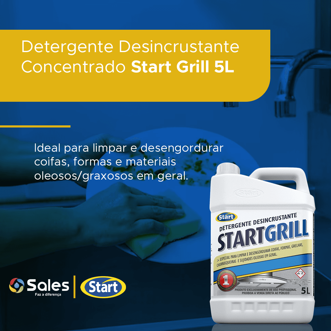 Detergente Desincrustante Concentrado Startgrill 5L